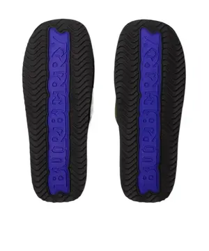 Burberry Check Trek Slides - Black