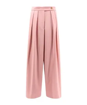 Dries Van Noten Wide Leg Pleated Trousers