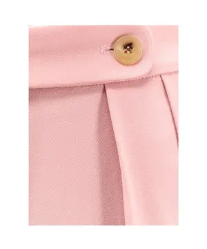 Dries Van Noten Wide Leg Pleated Trousers
