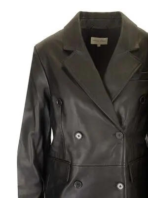 LOULOU STUDIO Benetra Double-breasted Leather Blazer