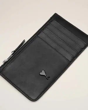 AMI Paris De Coeur Zipped Card Holder