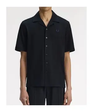 Fred Perry Compress Mesh Revere Collar Shirt