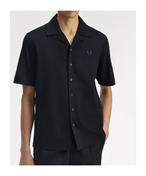 Fred Perry Compress Mesh Revere Collar Shirt