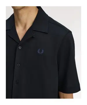 Fred Perry Compress Mesh Revere Collar Shirt