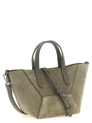 Brunello Cucinelli Duomini Mini Shoulder Bag - Gray