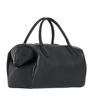 THE ROW Faye Top Handle Bag - Black