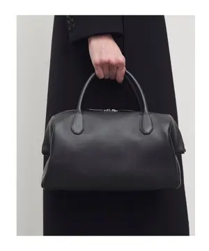 THE ROW Faye Top Handle Bag - Black