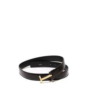 TOM FORD T-buckle Leather Belt