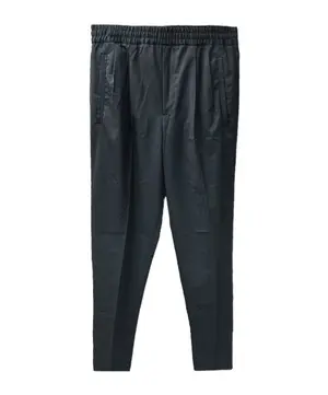 Zegna Elastic Waist Casual Pants - Black