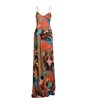 Printed Spaghetti Strap Maxi Dresses