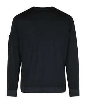 C.P. COMPANY Crewneck Lens Jumper - Black
