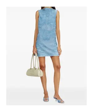 DIESEL® Sleeveless A-line Mini Dress With Open Back