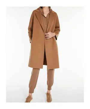 Max Mara Belted Wool Coat - Brown