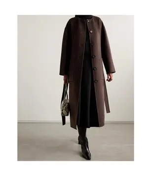 Ulla Johnson Fernanda Belted Wool-blend Felt Coat
