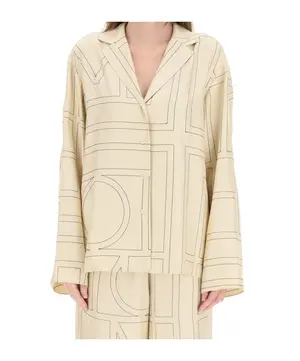 TOTEME Sanville Long-sleeved Shirt With Classic Collar