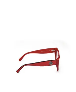 Moncler Logo Plaque Eyeglasses - Red