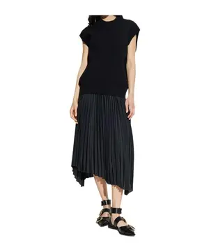 ALLSAINTS Pleated Midi Dress