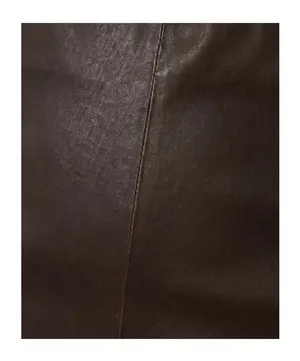 Nour Hammour Patchwork Leather Casual Pants