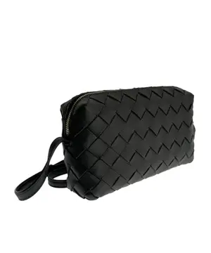 Bottega Veneta Woven Leather Zippered Shoulder Bag