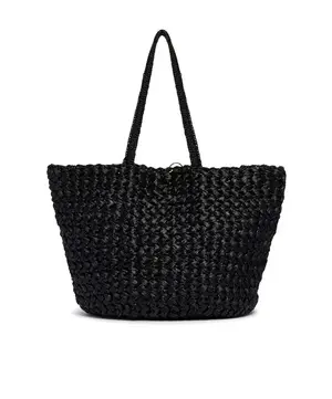 THE ROW Estelle Large Woven Tote Bag - Black