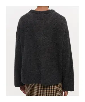 GANNI Banana Graphic Knit Jumper - Phantom Black