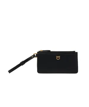 Pinko Logo Plaque Zipped Long Card Holder