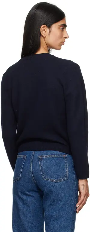 A.p.c. Mila Button-up Knitted Cardigan - Blue