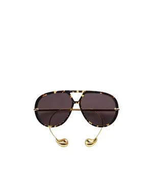 Bottega Veneta Aviator Sunglasses - Black