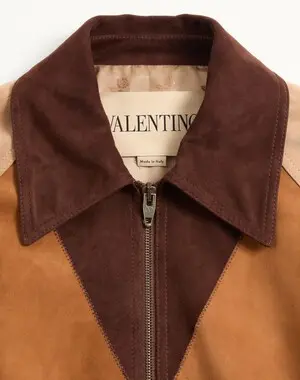 Valentino Garavani Zip-up Suede Jacket - No