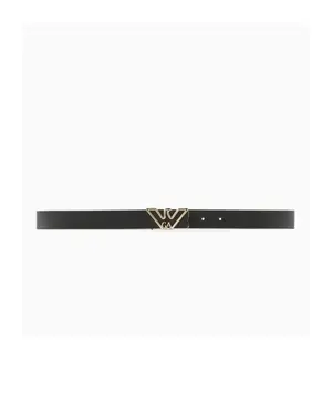 Emporio Armani Leather Belt With Hollow Buckle