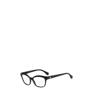 Fendi Logo Detail Eyeglasses - Black