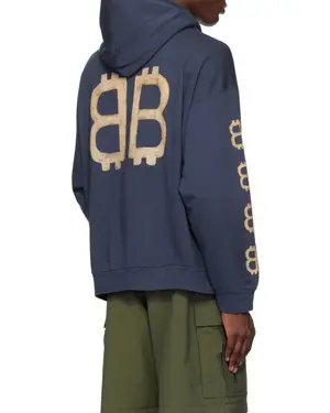 Balenciaga Bb Crypto Logo Hoodie