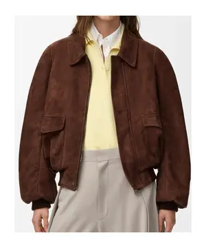 Loewe Suede Bomber Jacket