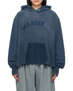 MAISON MARGIELA Distressed Logo Hoodie