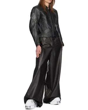Vetements Leather Biker Jacket