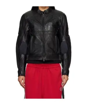 Vetements Leather Biker Jacket