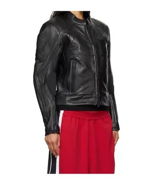 Vetements Leather Biker Jacket