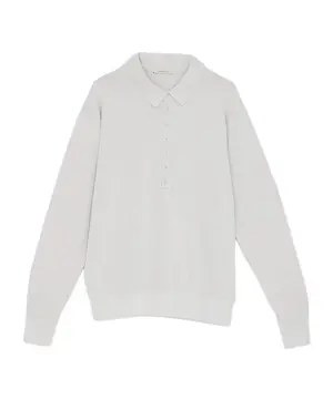 Paloma Wool Romi Longsleeve Polo Light Grey