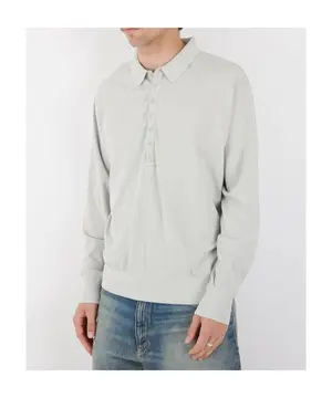 Paloma Wool Romi Longsleeve Polo Light Grey