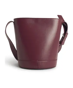 JIL SANDER Cannolo Bucket Bag - Red