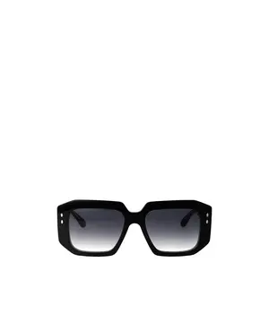 Isabel Marant Étoile Geometric Frame Sunglasses - Black