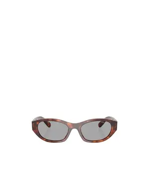 Miu Miu Oval Frame Sunglasses - Gray