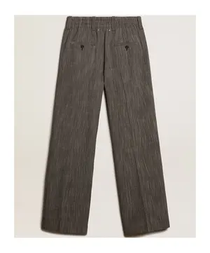 GOLDEN GOOSE High-waisted Tapered-leg Tailored Trousers - Black