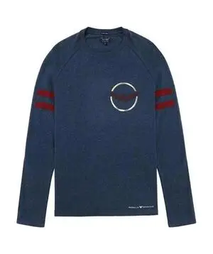 Emporio Armani Crew Neck Long-sleeve T-shirt - Blue