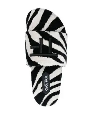 TOM FORD Zebra Print Slides
