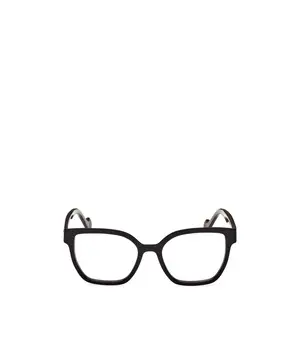 Moncler Square Frame Eyeglasses - Black