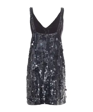 P.a.r.o.s.h Sequin Embellished V-neck Dress