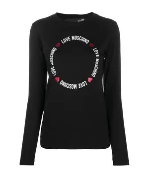 Moschino Long-sleeved T-shirt With Logo Print