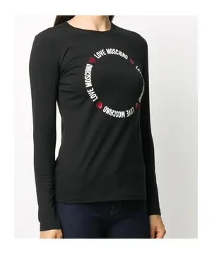 Moschino Long-sleeved T-shirt With Logo Print