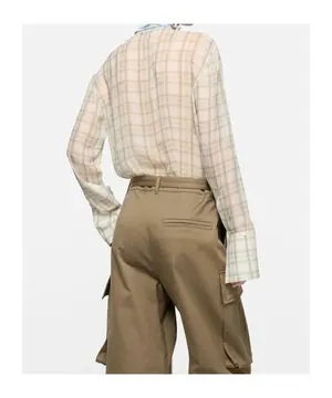 Acne Studios Checked Scarf-collar Shirt